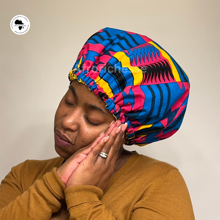 African print/Ankara fabric/ women hair bonnet/headwear/headpiece ...
